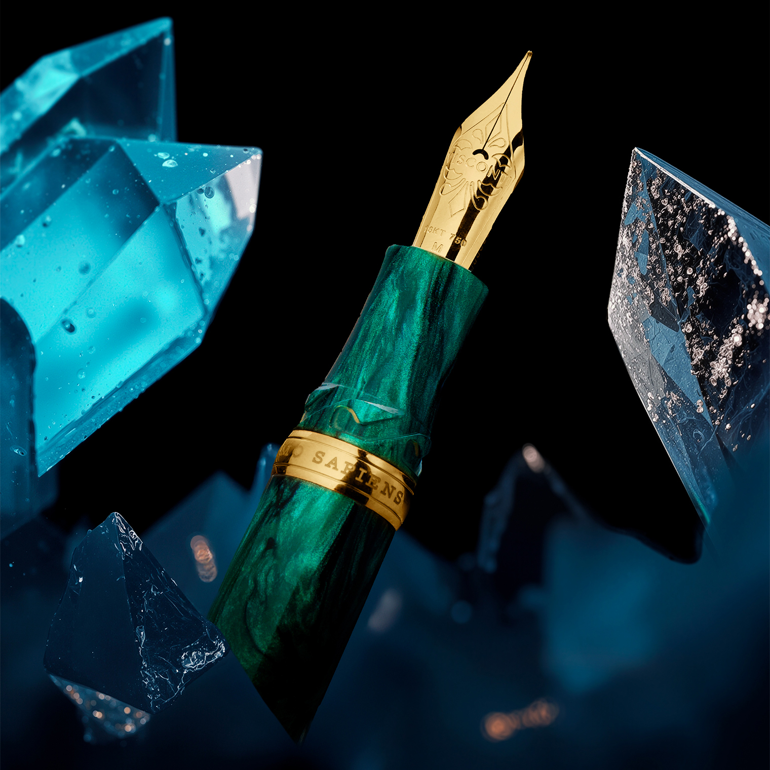 Visconti Homo Sapiens Dark Emerald LE Plumo Estilográfica - Vulpen / Fountain pen | Appelboom.com